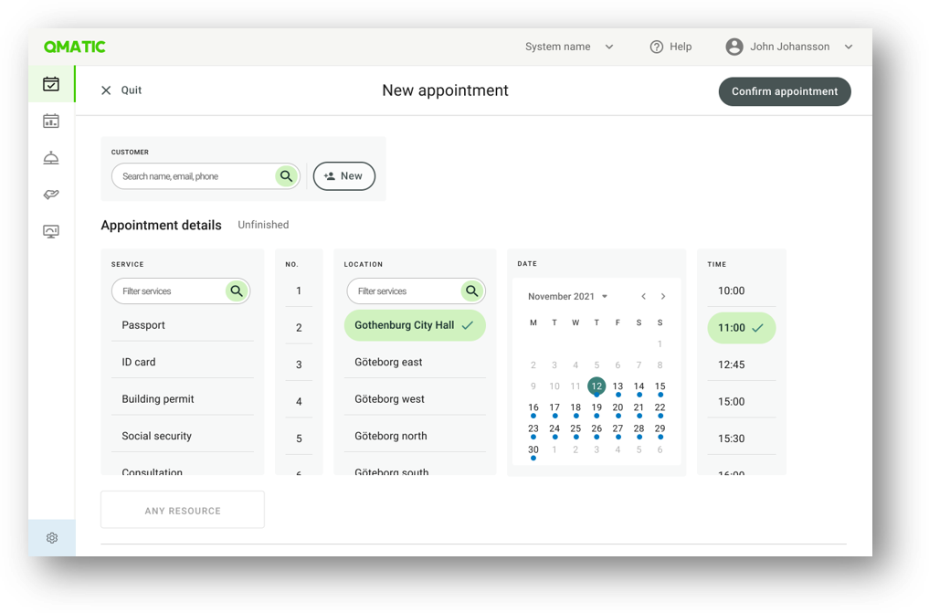 Online Appointment Booking with Qmatic Experience Cloud