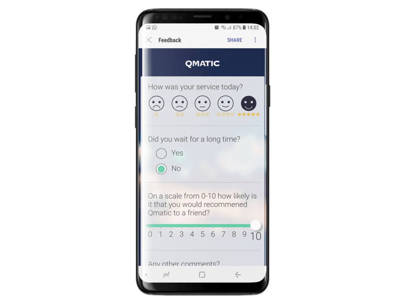 Customer Feedback System — Qmatic