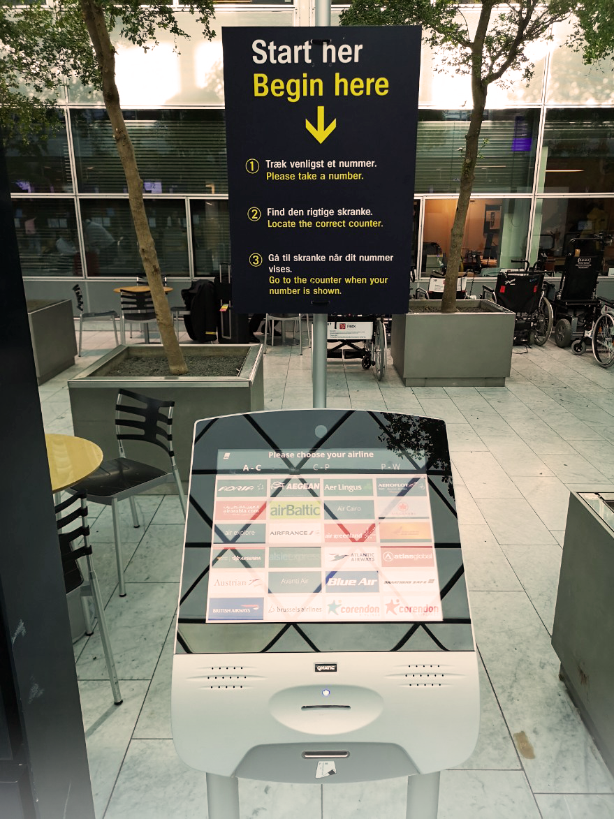 Copenhagen airport transfer center installs Qmatic Orchestra 7