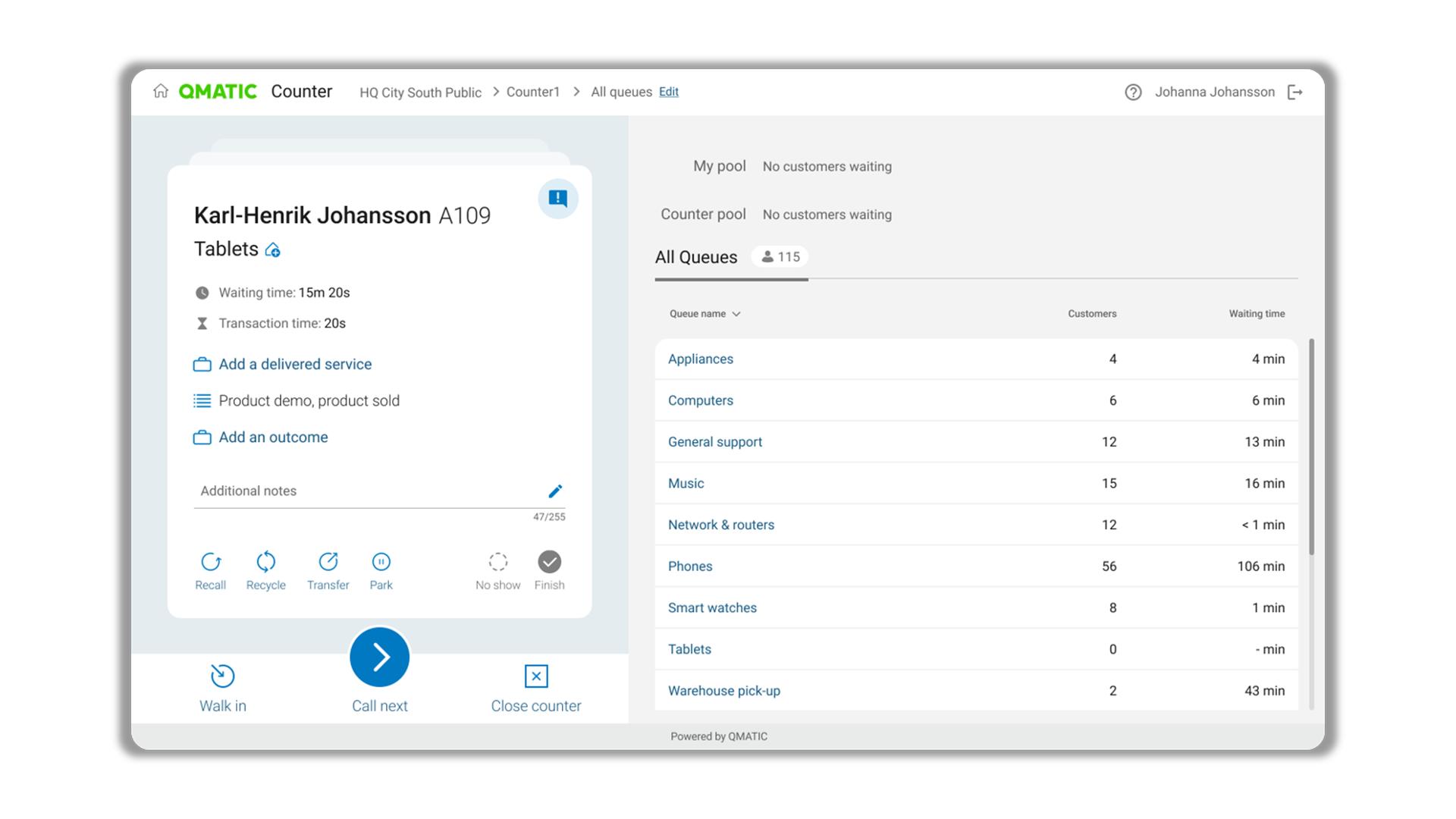 New colors in Qmatic Orchestra 7.3